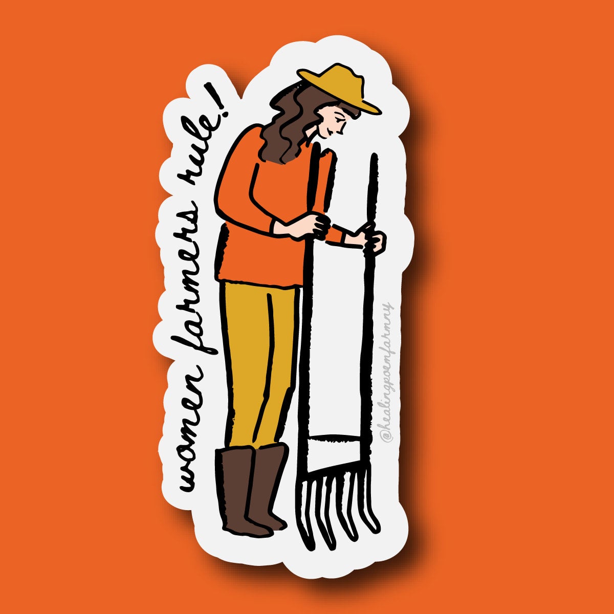 Women Farmers Rule Sticker | Healing Poem Farm, LLC